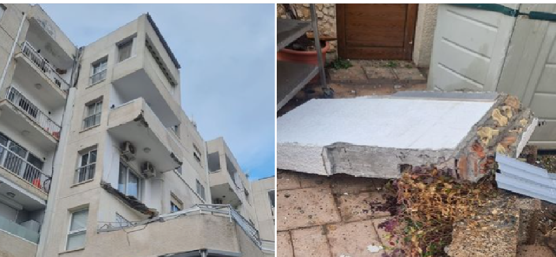 Πτώση μπαλκονιού από πολυκατοικία στην επαρχία Λεμεσού - Δείτε φωτογραφίες