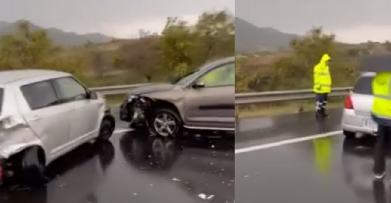 Σοβαρές ζημιές στα οχήματα από το τροχαίο στον αυτοκινητόδρομο - Δείτε ...