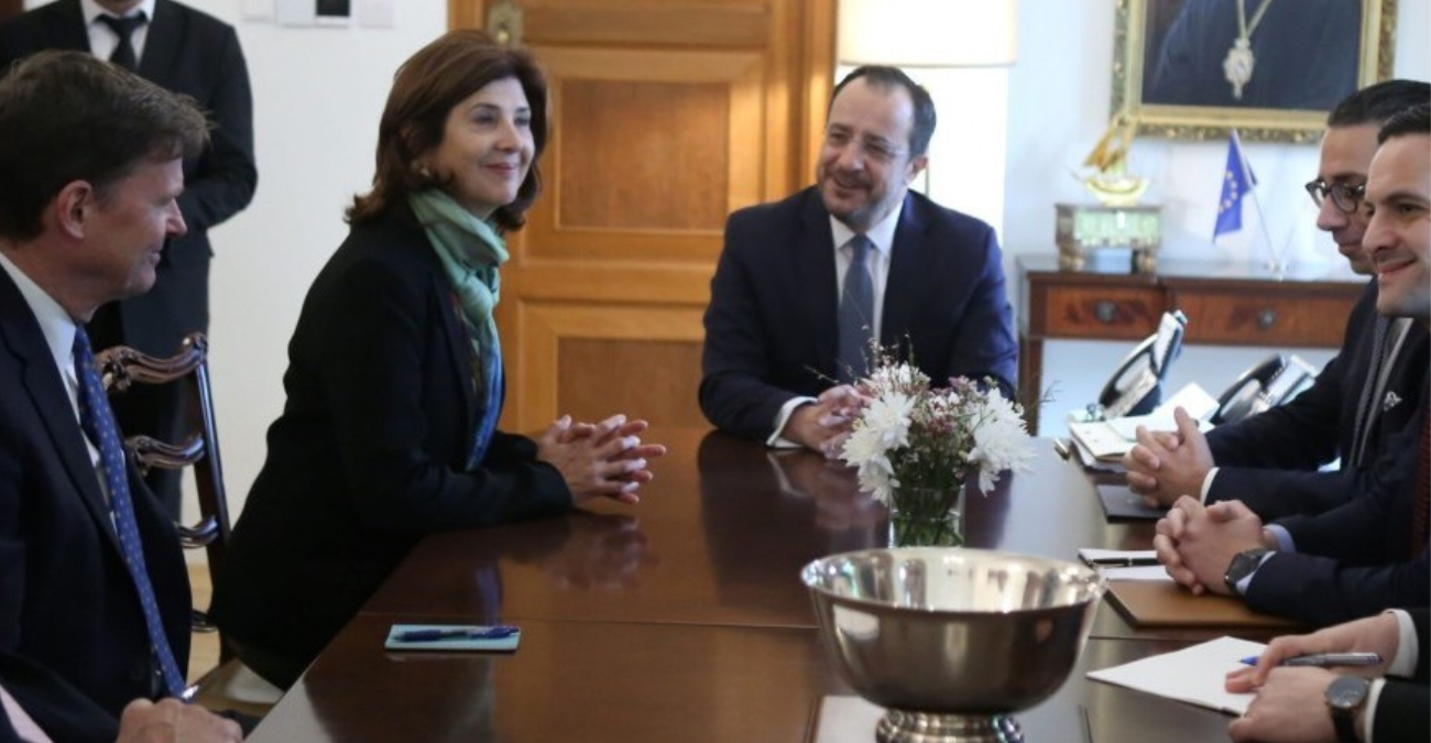 Στην Κύπρο η Ολγκίν: Ο δεύτερος γύρος επαφών - Βλέπει Χριστοδουλίδη και ...