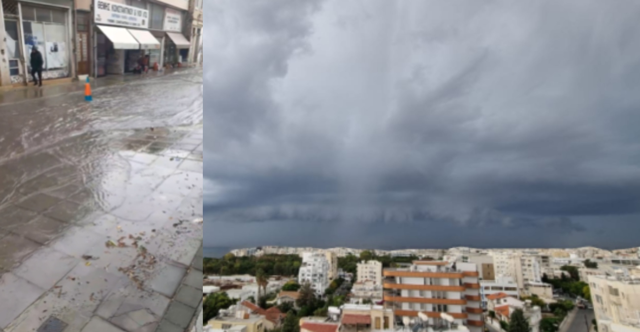 Με τις πρώτες βροχές πλημμύρισαν δρόμοι στη Λεμεσό - Φωτογραφίες και βίντεο