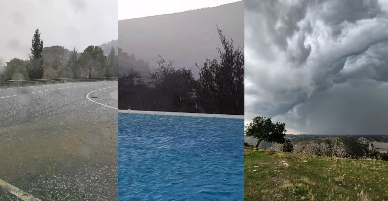 «Άνοιξαν οι ουρανοί»: Με καταρρακτώδεις βροχές και χαλάζι έκανε ...